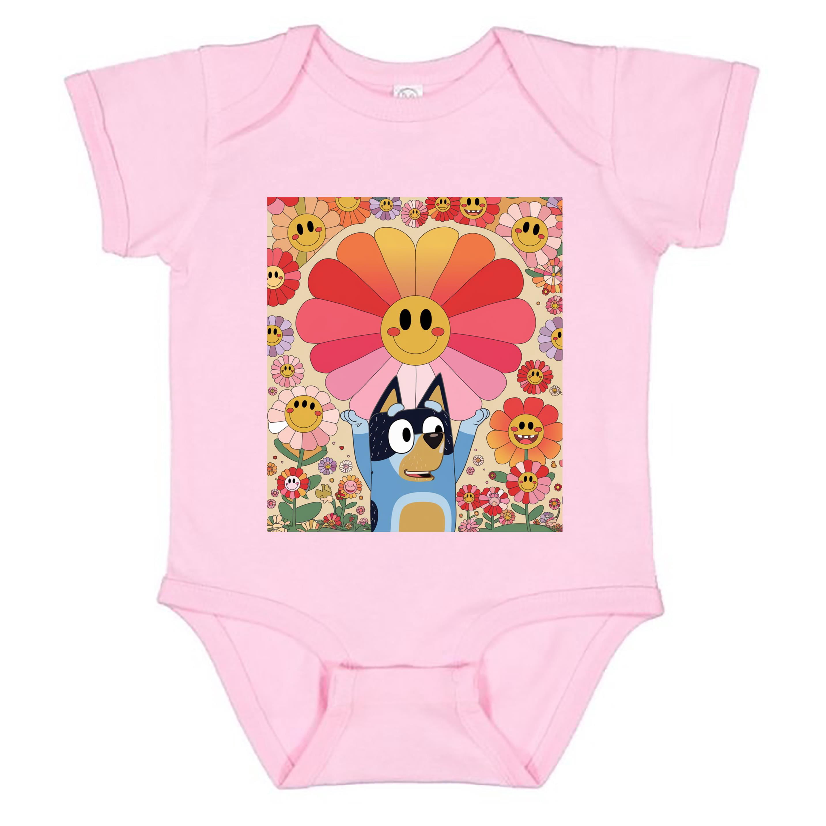 Bluey Cartoon Dog in Murakami Style, Vibrant Artistic Expression, Fun ...