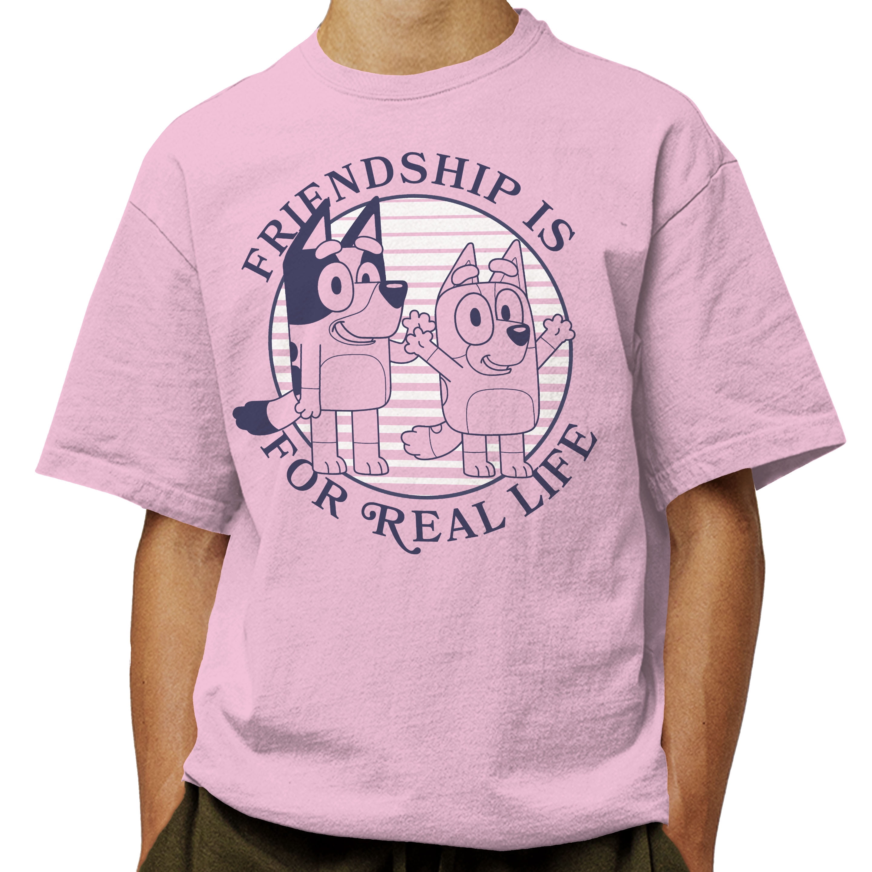 Bluey Cartoon Friendship Is for Real Life Casual Unisex Mens and Womens ...