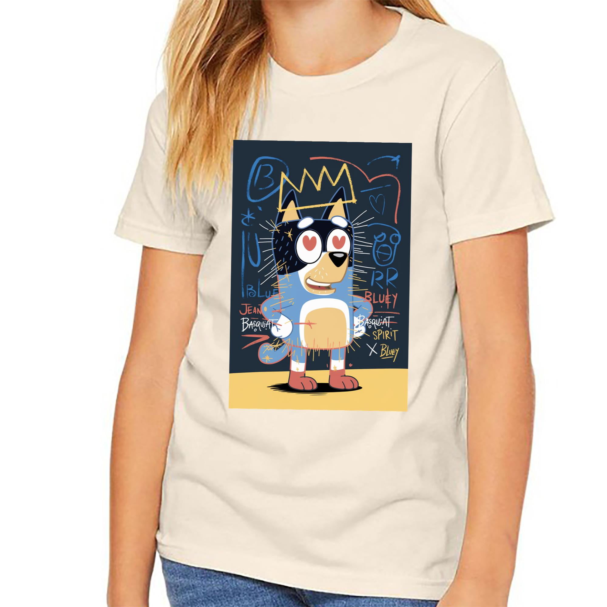 Bluey Cartoon Pup And Dad In Bold Artistic Style, Graffiti Inspired ...