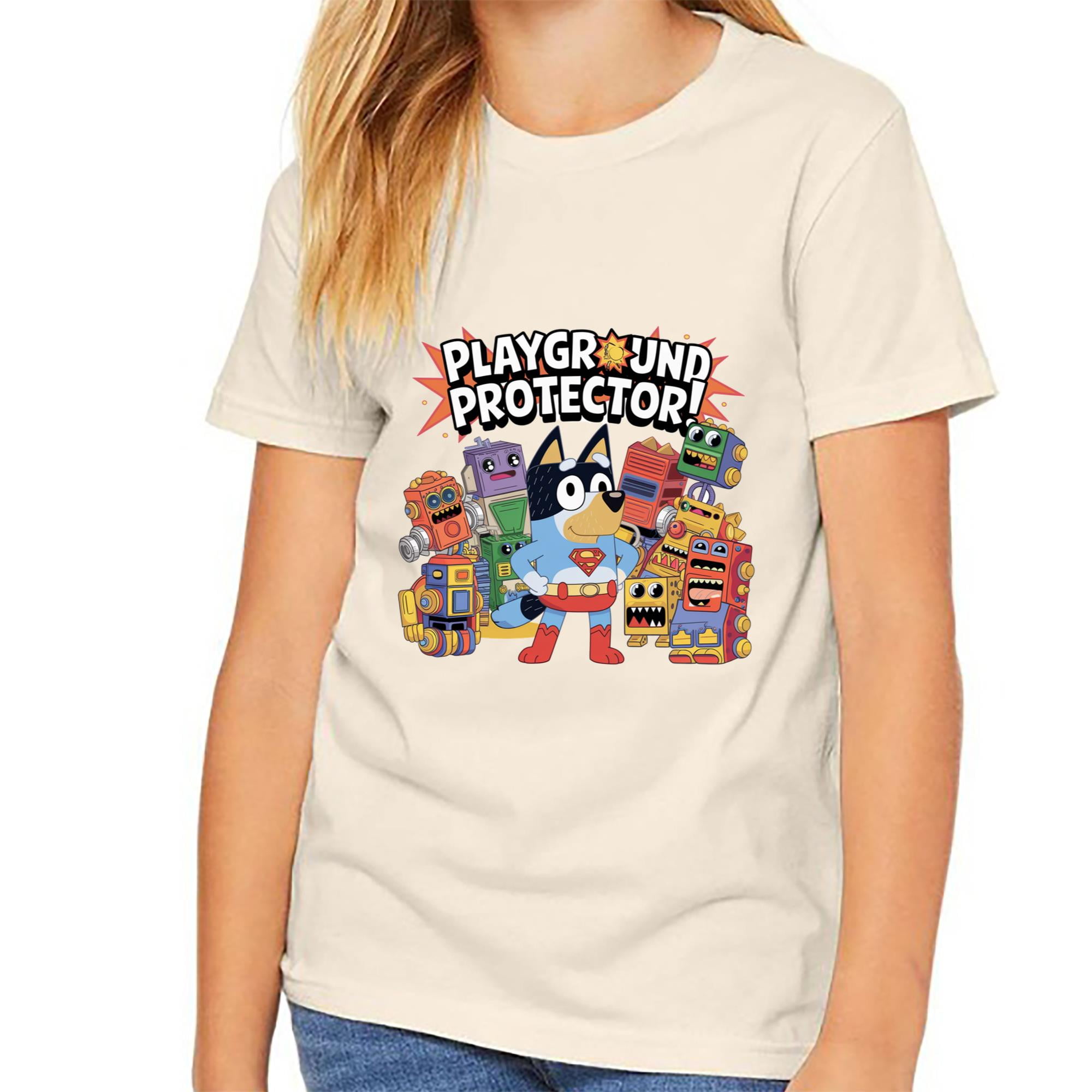 Bluey Cartoon Pup At The Playground, Joyful Childhood Moments And ...