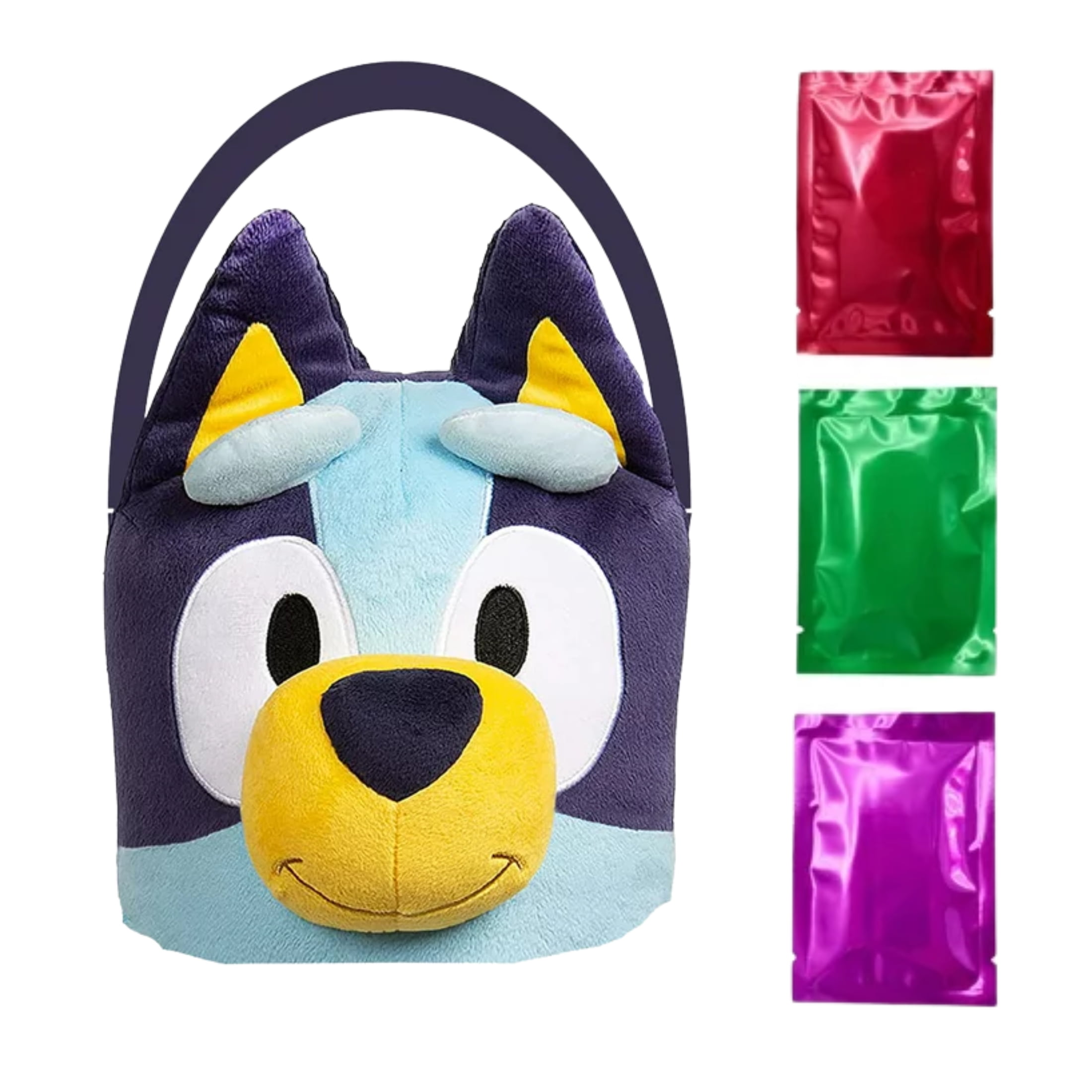 N S Bluey Plush Trick or Treat Basket, Medium, Reusable Halloween ...