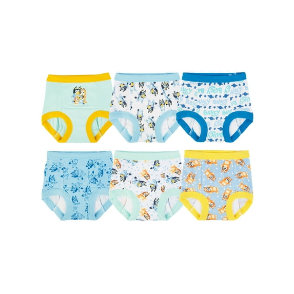 Bluey Character Toddler Boy Training Pants, 6 - Pack, Sizes 2T-3T ...