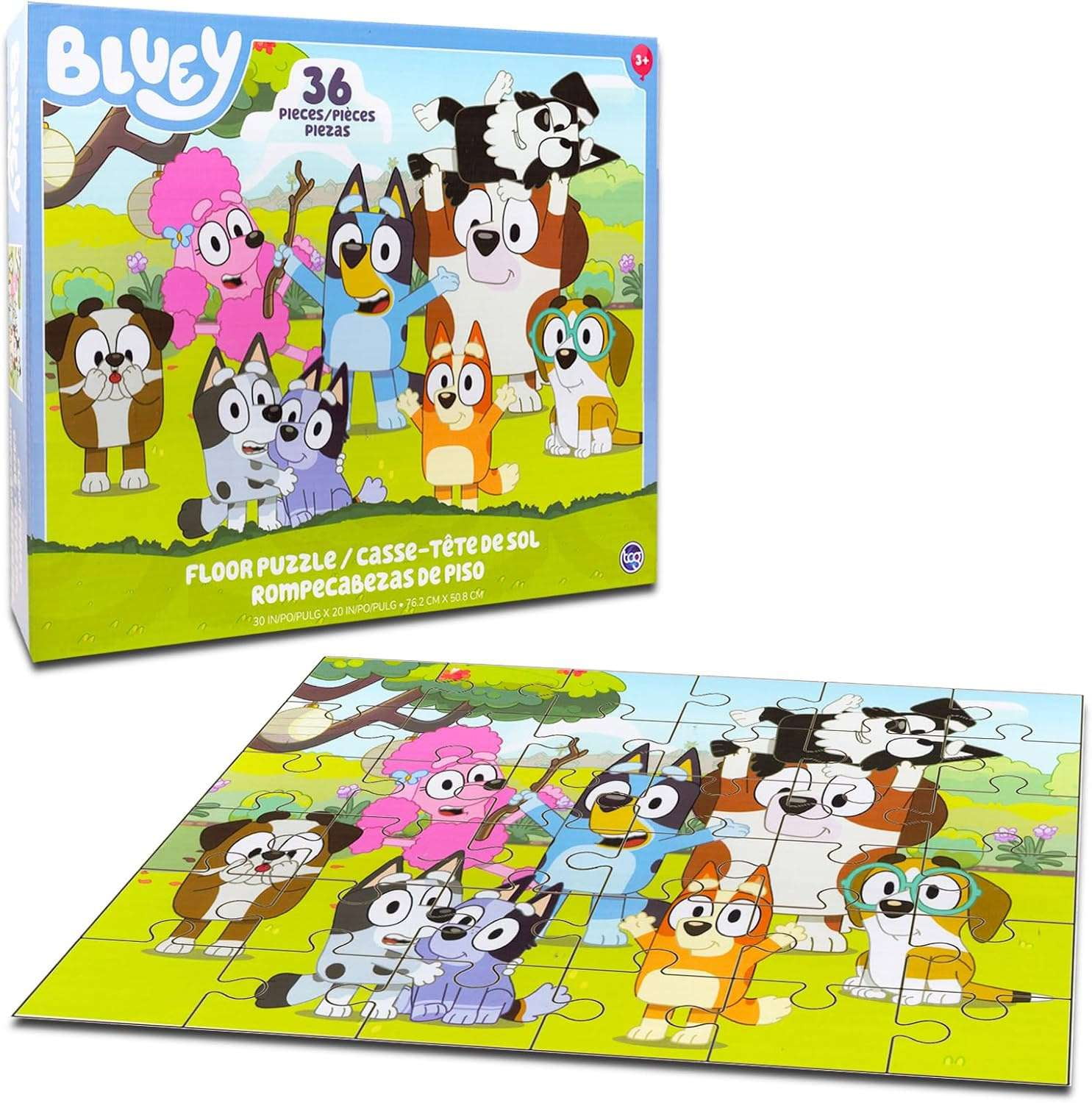 TCG Toys Bluey Characters Floor Jigsaw Puzzles, 36 Piece - Walmart.com