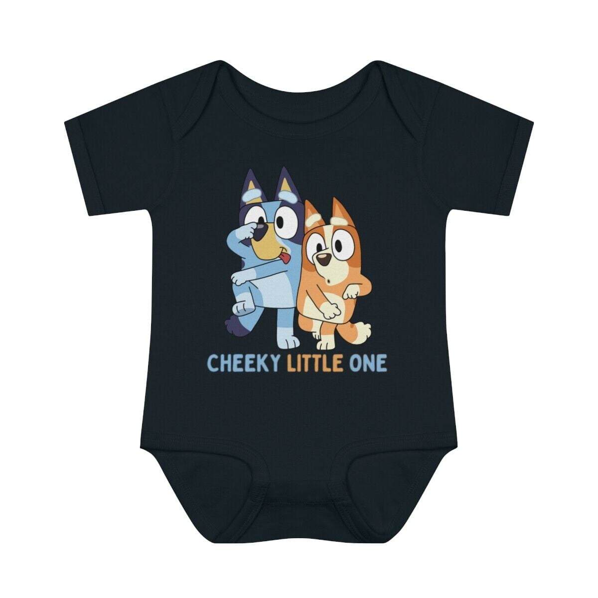Bluey Cheeky Little One Infant Baby Bodysuit Blue Cartoon Tees, Blue ...
