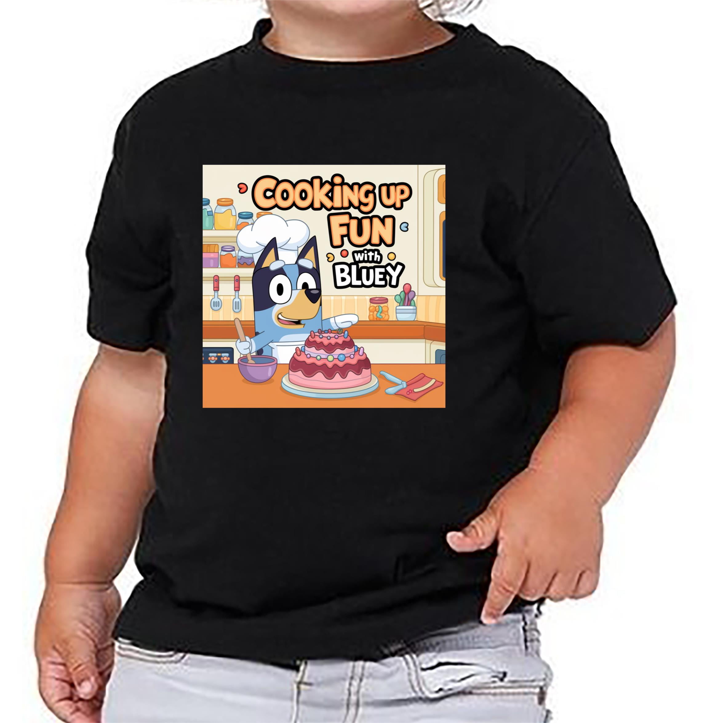 Bluey Chef Adventure, Fun Cartoon Baking Design, Bella Canvas Toddler ...