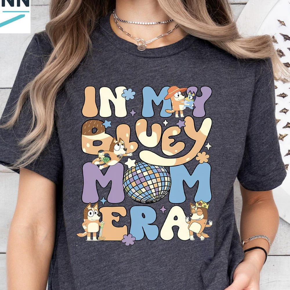 Bluey Chili Mom Shirt,In My Bluey Mom Era,Bluey Chilli Mum Dancing ...