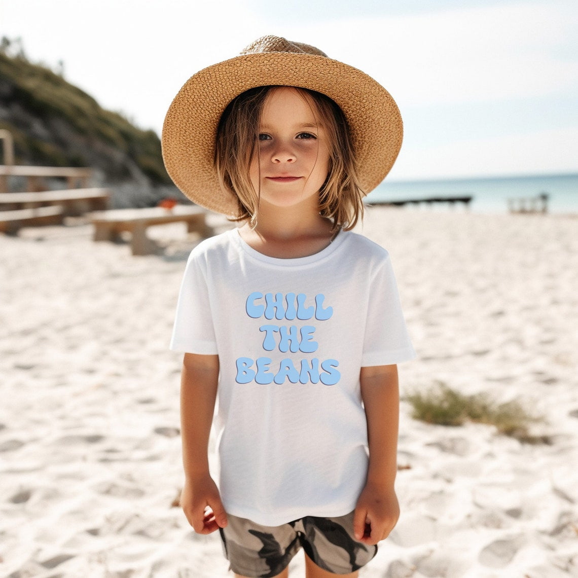 Bluey Chill the Beans, Fun Bluey-Inspired Retro Design, Bella Canvas ...