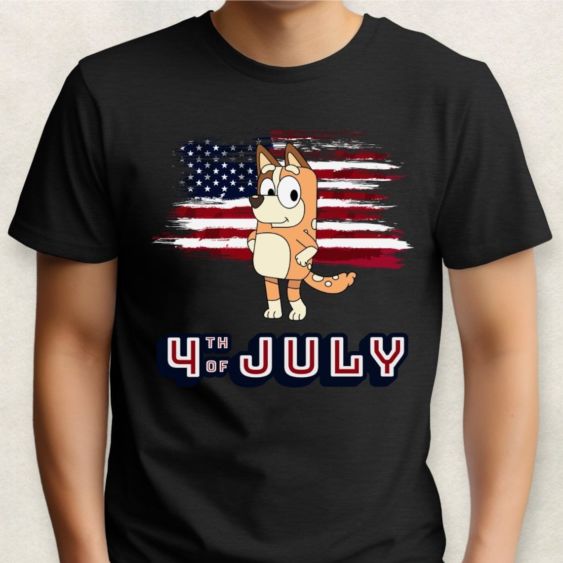 Bluey Chilli 4Th Of July Shirt, Usa, Goth Disney, Deathmetal, Blegh ...