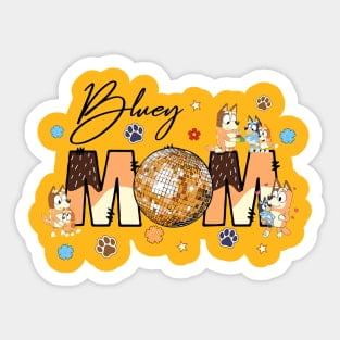 Bluey Chilli Mom Cartoon Sticker Bluey Stickers For Kids, Bluey ...