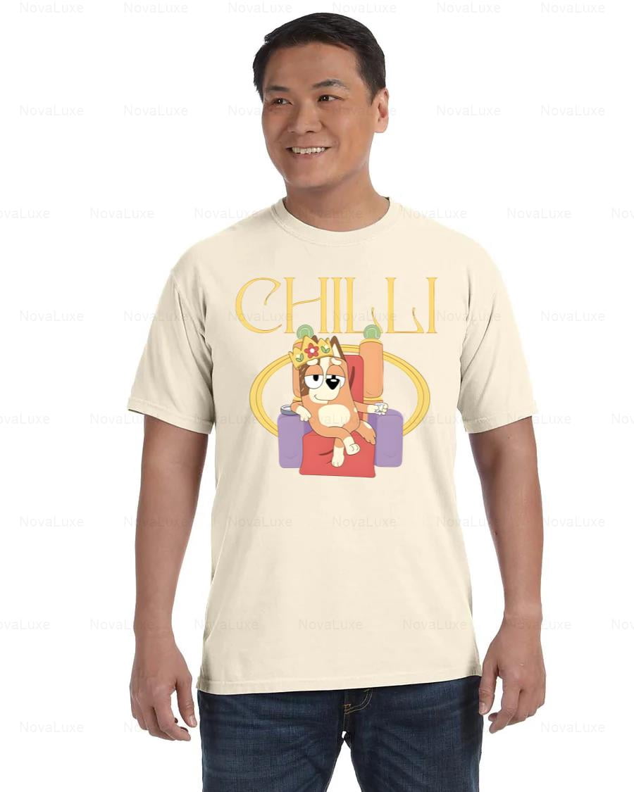 Bluey Chilli Throne Art Comfort Color T-Shirt for Cartoon Fans of All ...