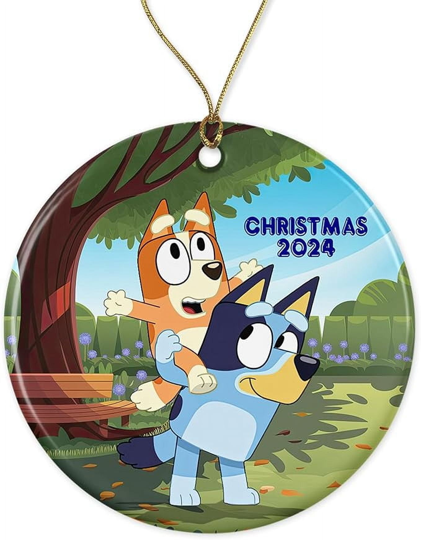Bluey Christmas Decoration - Xmas Tree Ceramic Ornament - 2024 Holiday ...