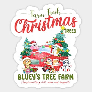Bluey Christmas Tree Farm Sticker Bluey Stickers For Kids, Bluey ...