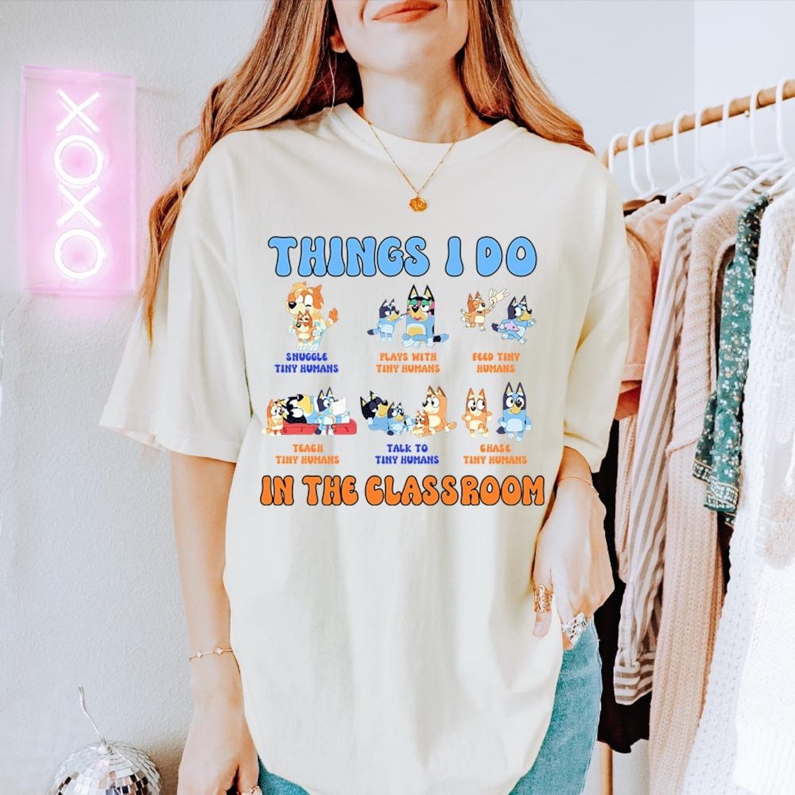 Bluey Classroom T-Shirt, Back To School Bluey And Bingo Tee, Teacher ...