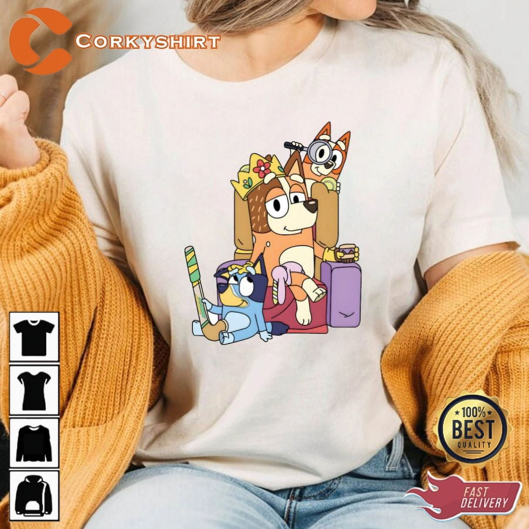 Bluey Clipart Cricut Shirt - Walmart.com