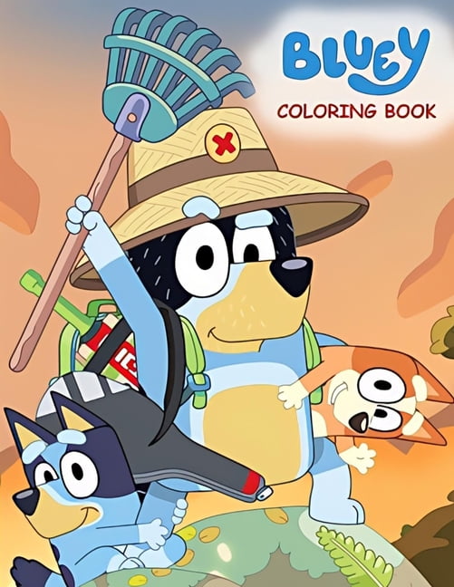 Bluey Coloring Book, (Paperback) - Walmart.com