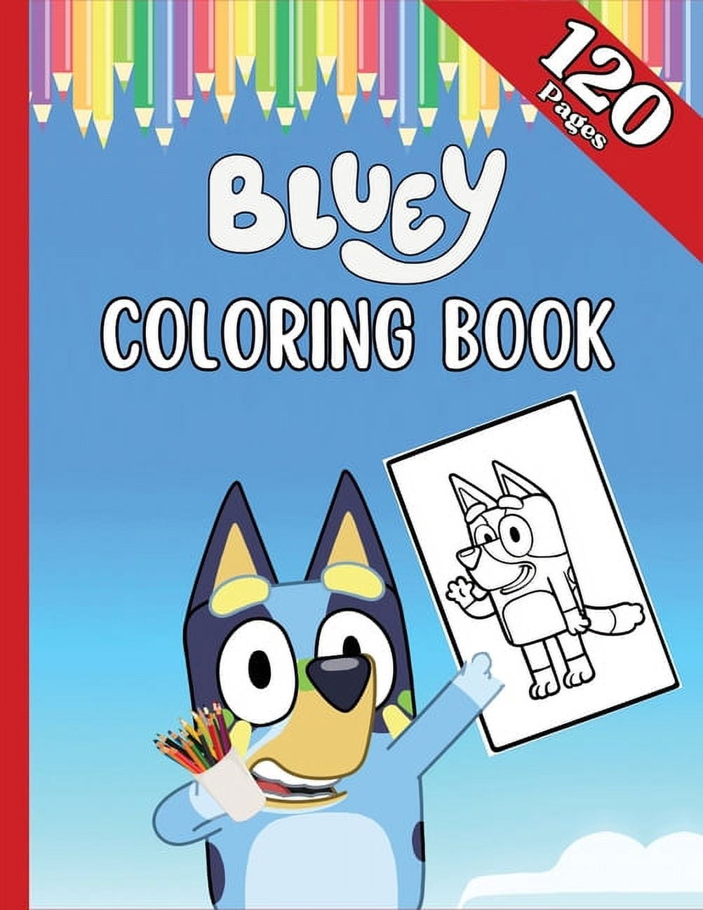 Bluey Coloring Book: The biggest Coloring Adventures for Kids ...