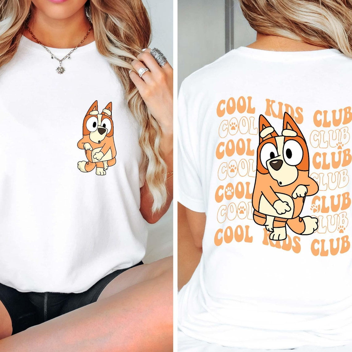 Bluey Cool Club Chilli Shirt, Bluey Family T-Shirt, Bluey Girl Gift ...