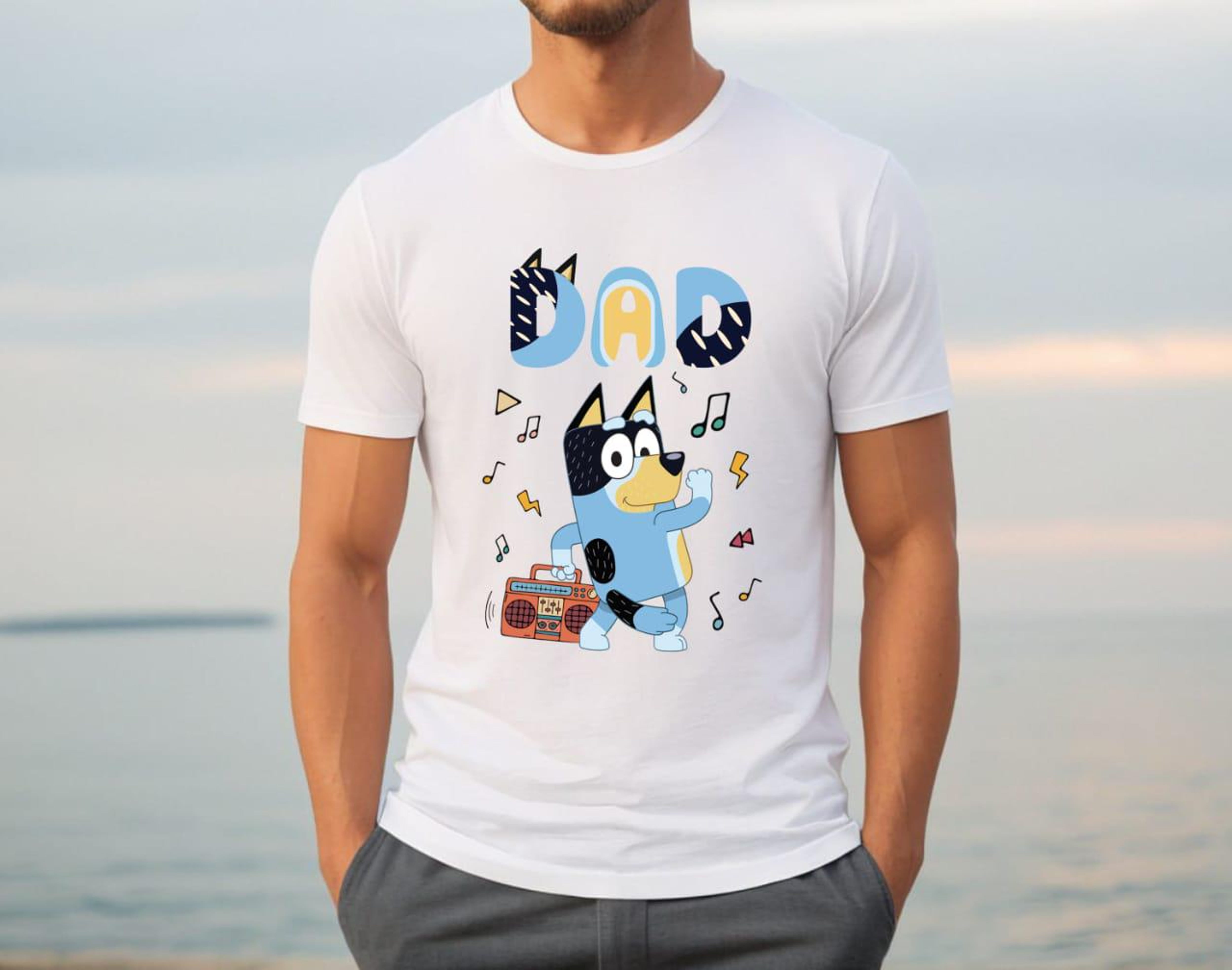 Bluey Cool Dad Shirt Gift, Bluey Cool Dad Club T-Shirt, Bluey Father's ...