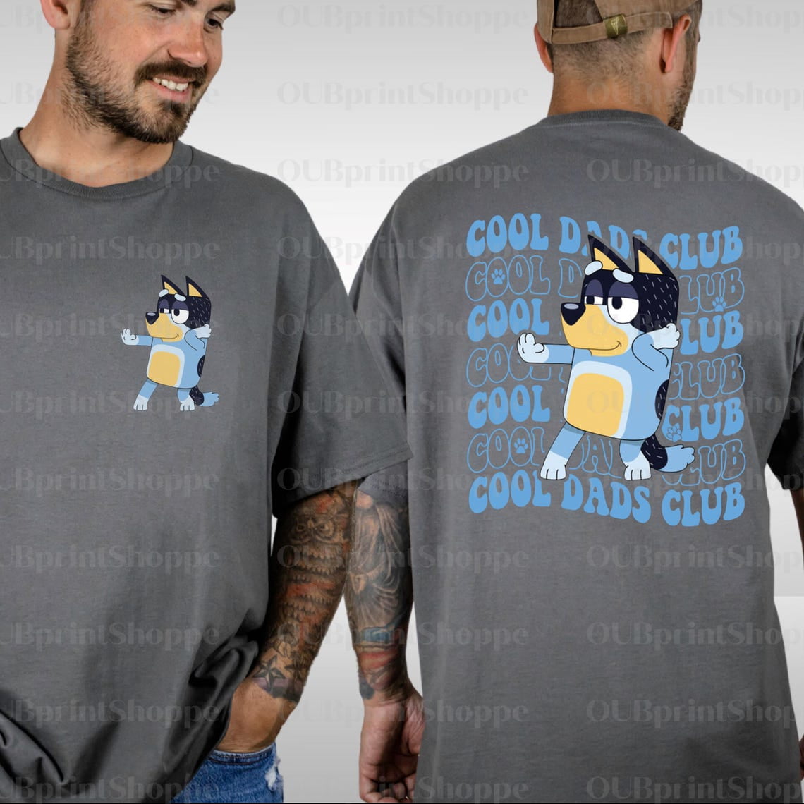 Bluey Cool Dads Club Dtf Transfer. Ready To Press. Bluey Dad Shirt ...