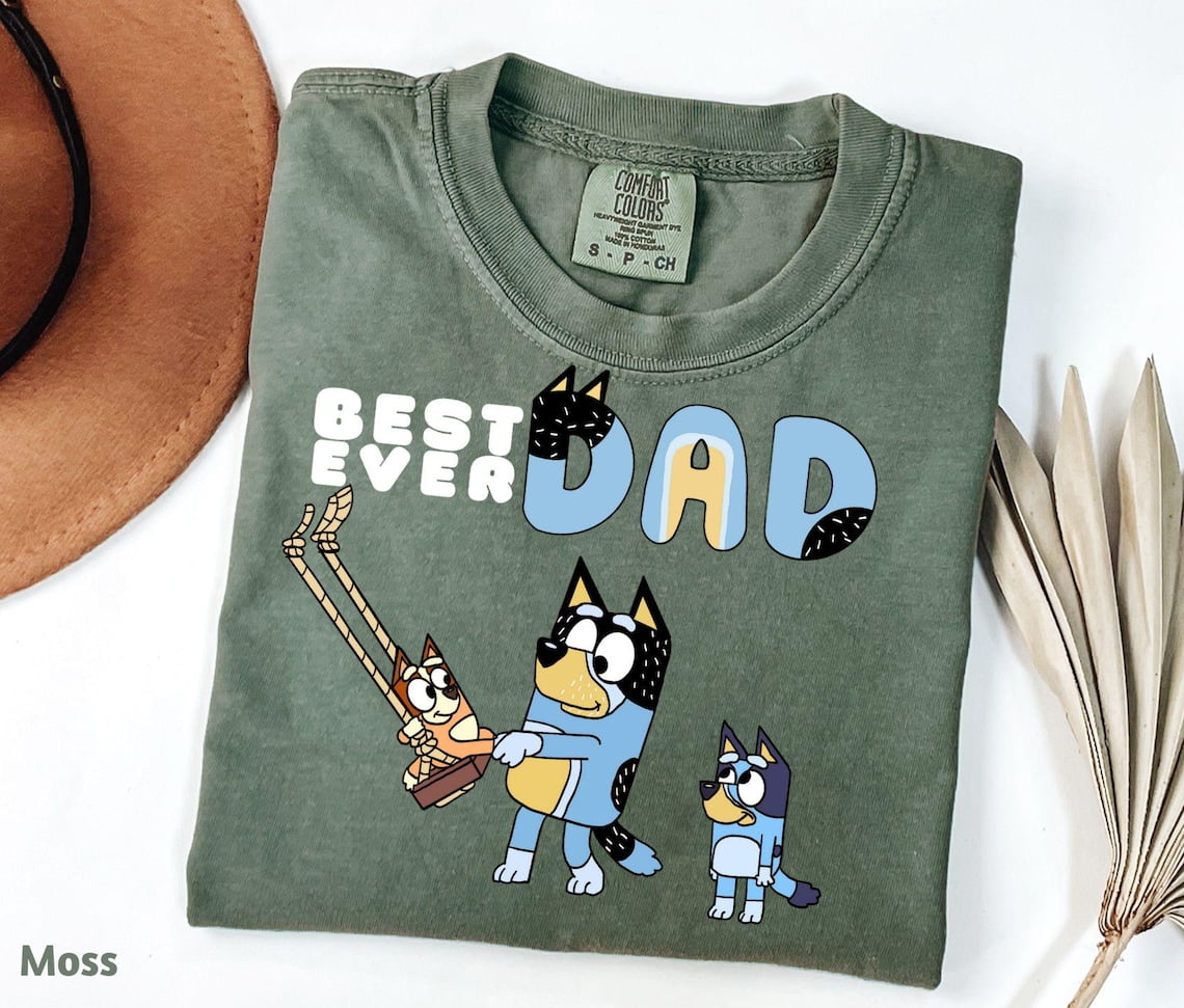 Bluey Cool Dads Club Shirt, Girl Dad T Shirt, Bluey Family Matching ...