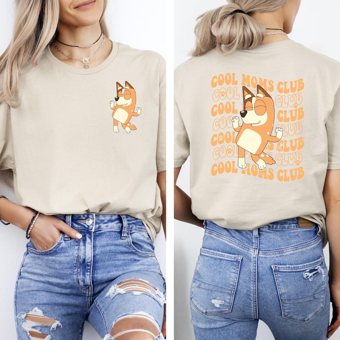 Bluey Cool Mom Club Shirt, Chilli Heeler T-Shirt, Bluey Cool Mom Shirt ...