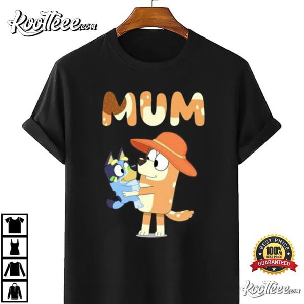 Bluey Cool Moms Club Family Heeler Family Unisex Short Sleeve T-shirt ...