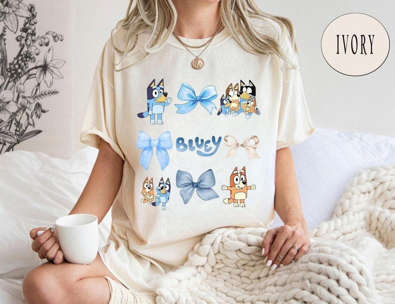 Bluey Coquette Shirt, Mom Bluey Shirt Comfort Colors Shirt, Size 2Xl ...