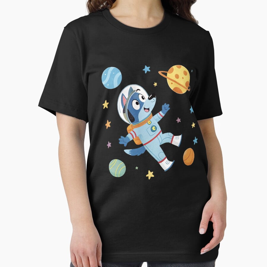 Bluey Cosmic Blue Pup In Space Blue Dog Astronaut Adventure Essential T ...