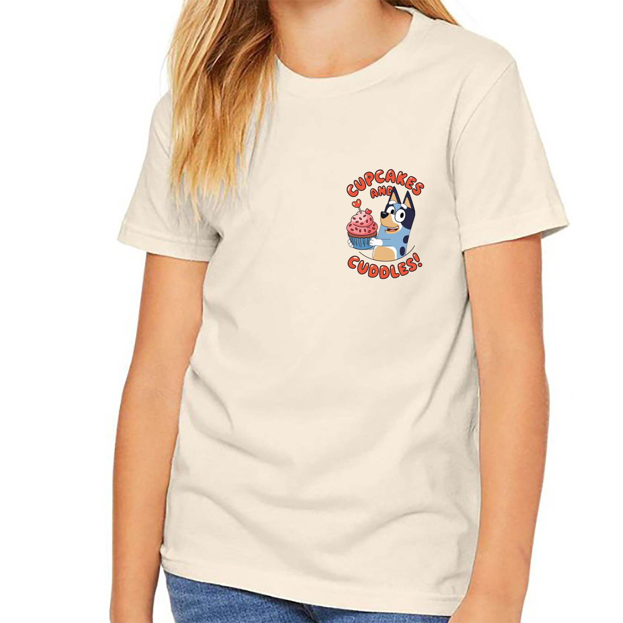 Bluey Cupcakes And Cuddles With Sweet Pup, Adorable Love-Themed Cartoon ...