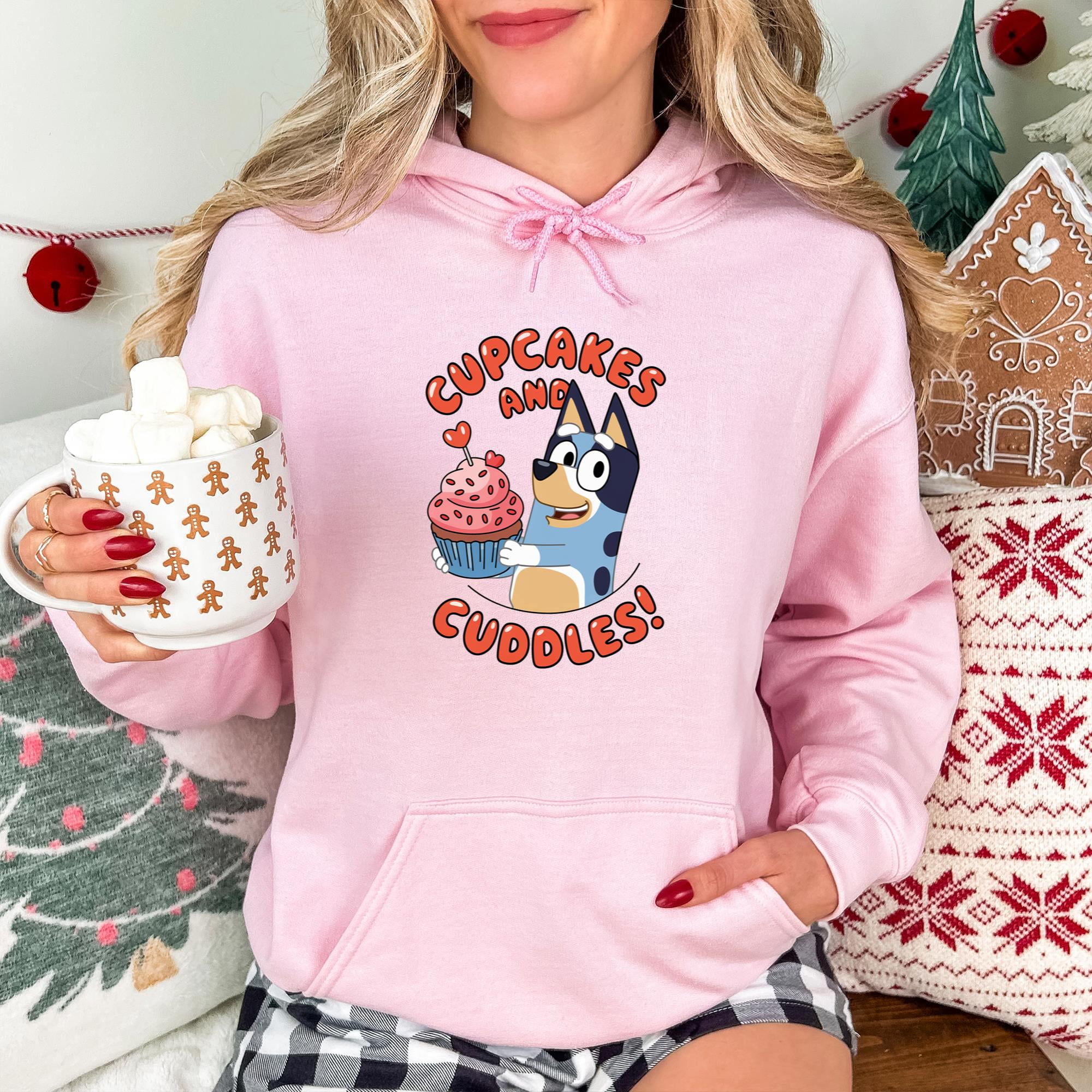 Bluey Cupcakes and Cuddles Valentine Shirt, Valentines Clothing ...