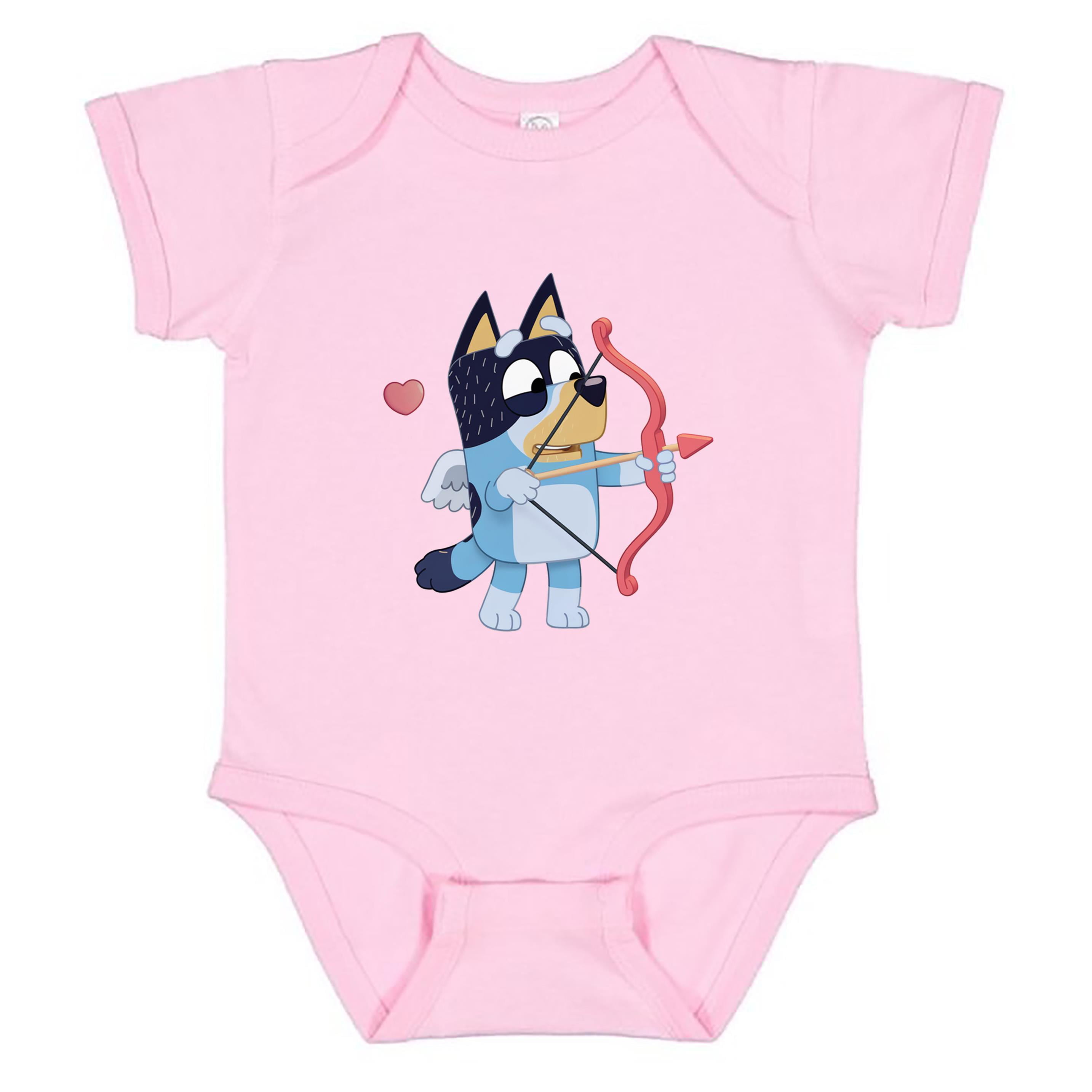 Bluey Cupid Cartoon Dog, Heartfelt Love Print, Cute Romantic Gift Baby ...