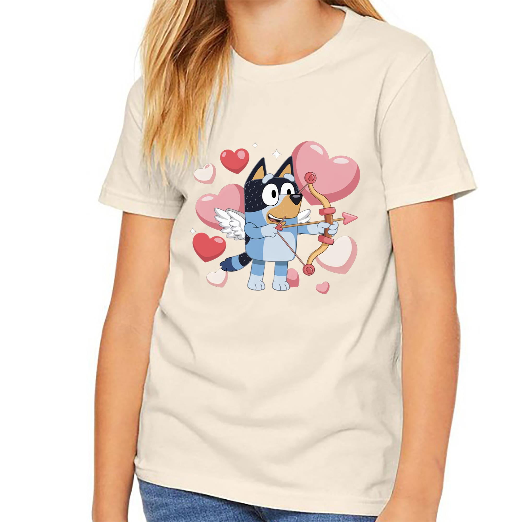 Bluey Cupid-Inspired Cartoon Pup With Bow And Heart, Playful Love ...