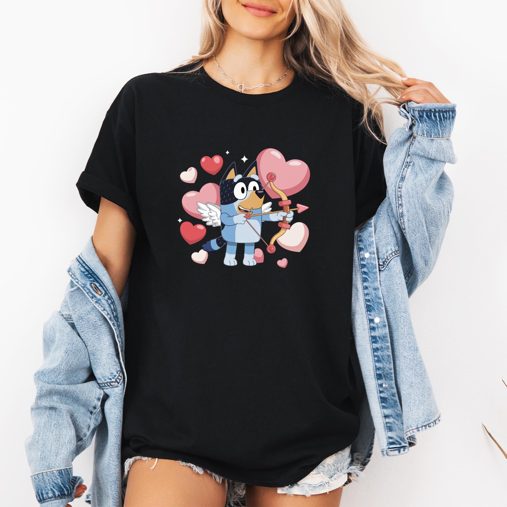 Bluey Cupid Love Shirt, Sweatshirt & Hoodie, A Playful Take On ...