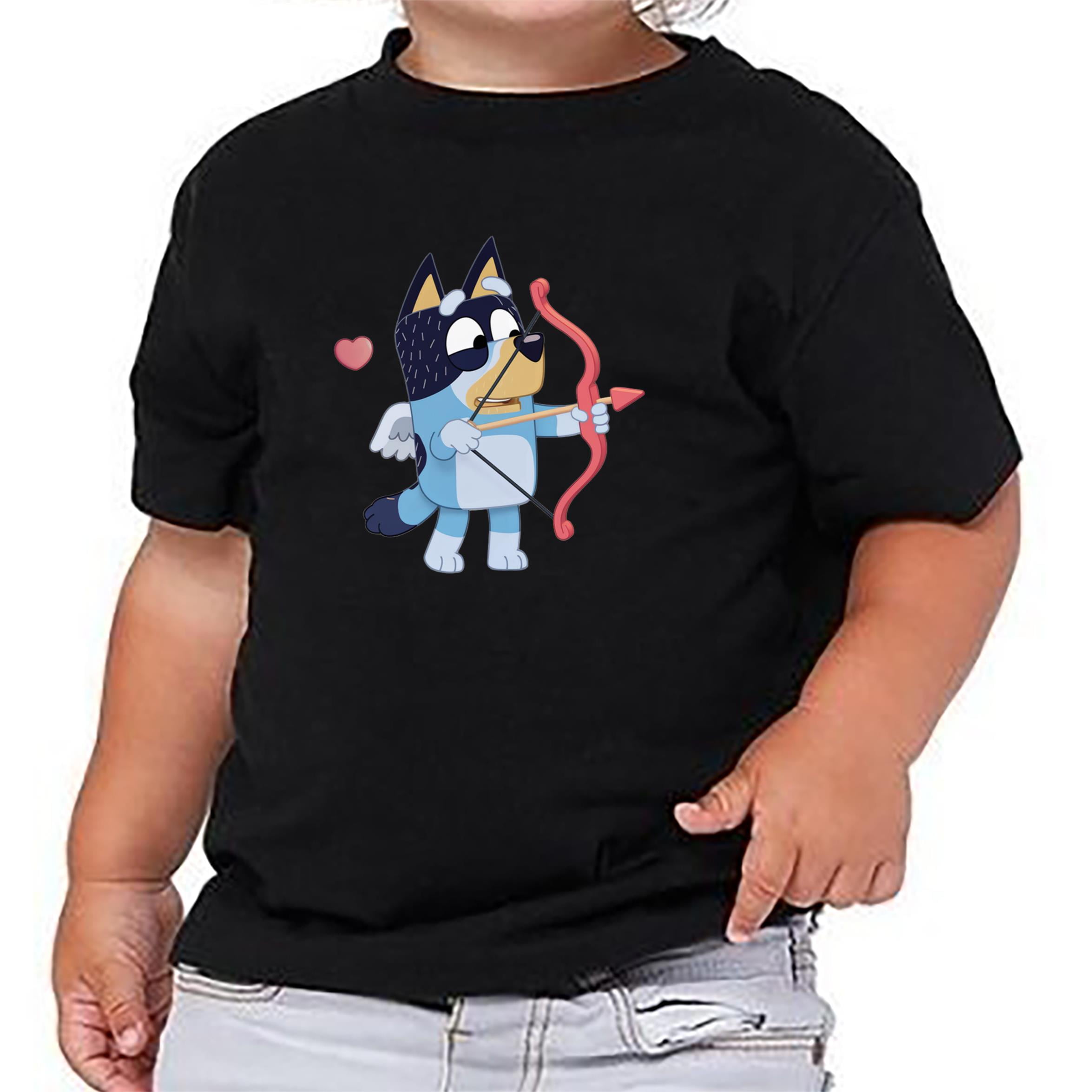 Bluey Cupid Love with Bluey, Fun Cartoon Design, Bella Canvas Toddler ...
