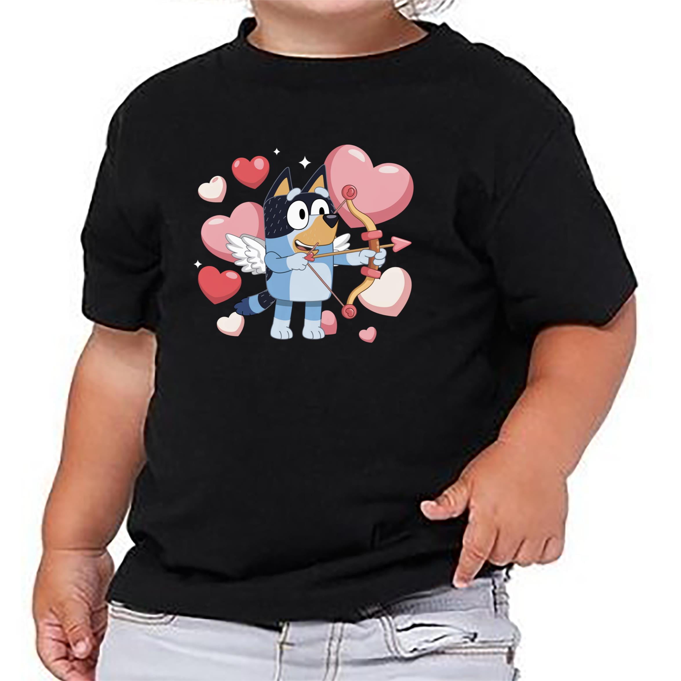 Bluey Cupid Love with Bluey, Playful Cartoon Design, Bella Canvas ...