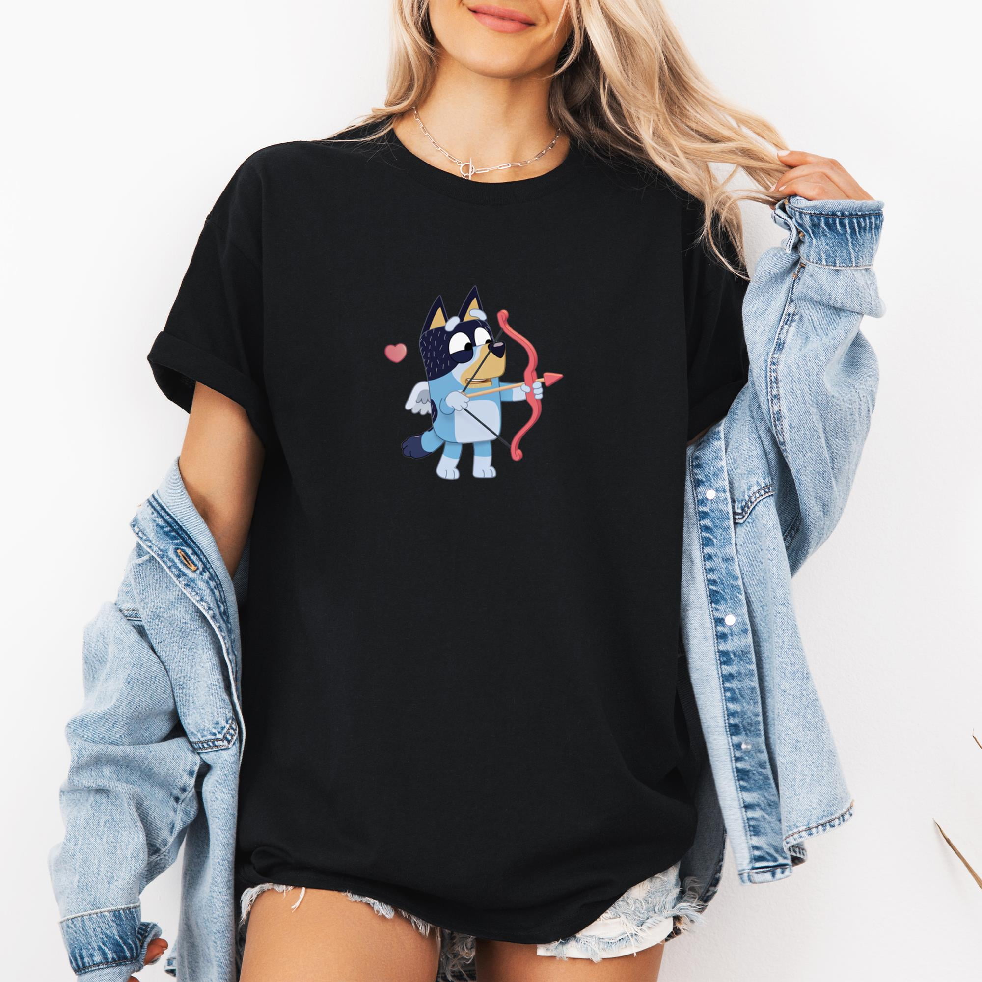 Bluey Cupid Valentine Shirt, Sweatshirt & Hoodie – Adorable Cupid ...