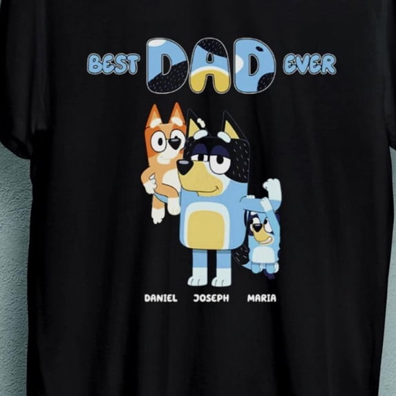 Bluey Cute Bluey Dad Shirt, Bluey Dad Shirt, Fathers Day Gift, Bluey ...