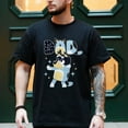 Bluey Dad BLACK Shirt, Bluey Dad Tee, Cool Dad Bluey Shirt, Rad Dad ...