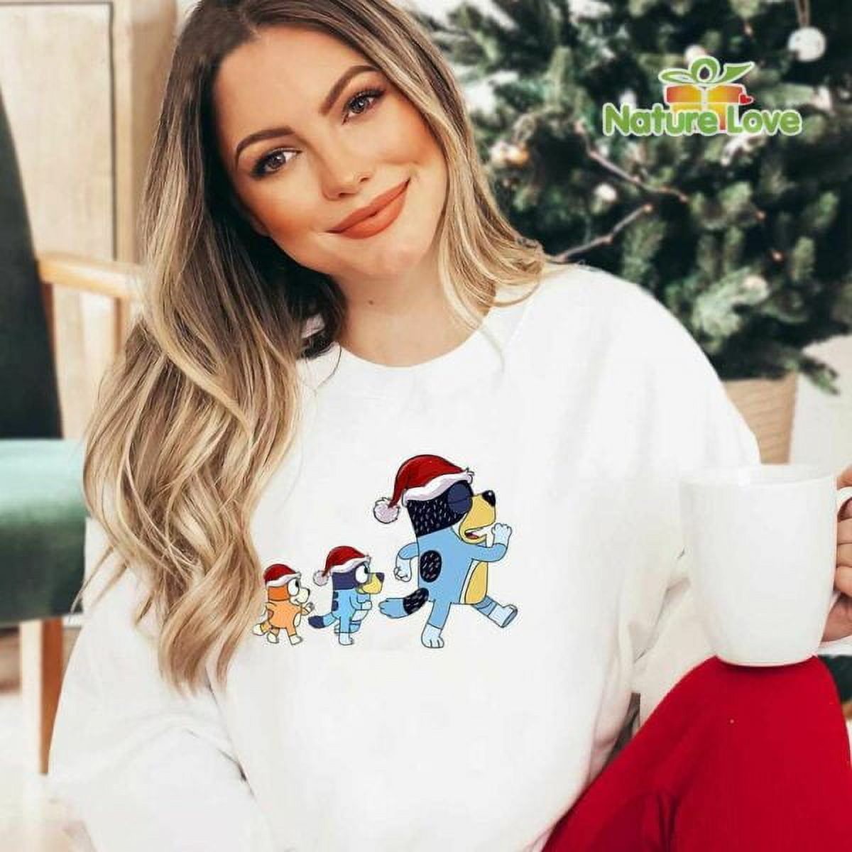 Bluey Dad Christmas Shirt Bluey Characters Bandit Bingo Bluey Merry ...