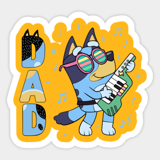 Bluey Dad Dancing 2 Sticker Bluey Stickers For Kids, Bluey Stickers ...