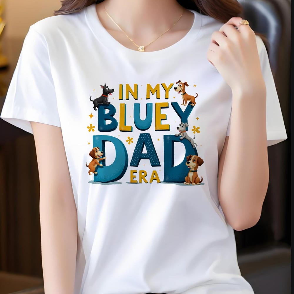 Bluey Dad Era Shirt, Bluey Bandit Heeler Design Shirt, Bluey Dad Shirt ...
