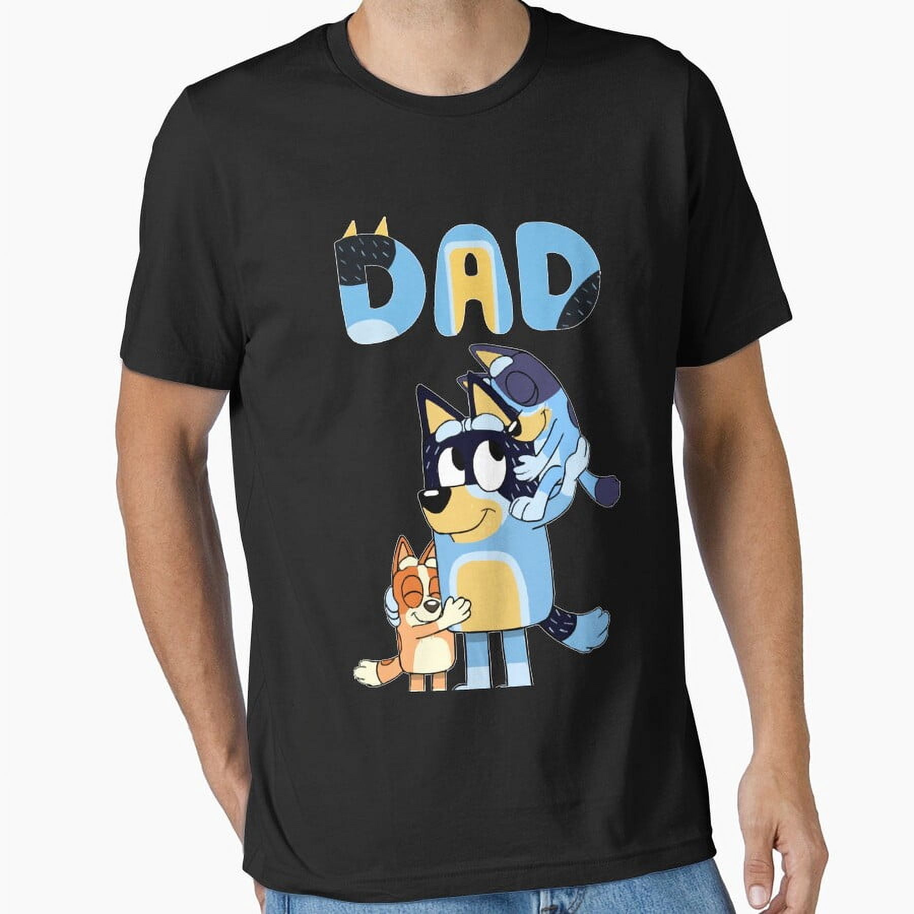 Bluey Dad Playing Son And Daughter Essential T-Shirt - Walmart.com