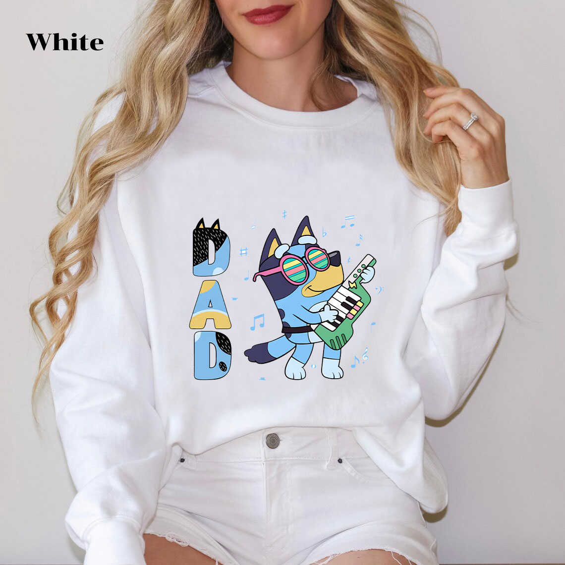 Bluey Dad Shirt, Bluey Family Matching Shirt, Bluey Mom Tee Crewneck ...