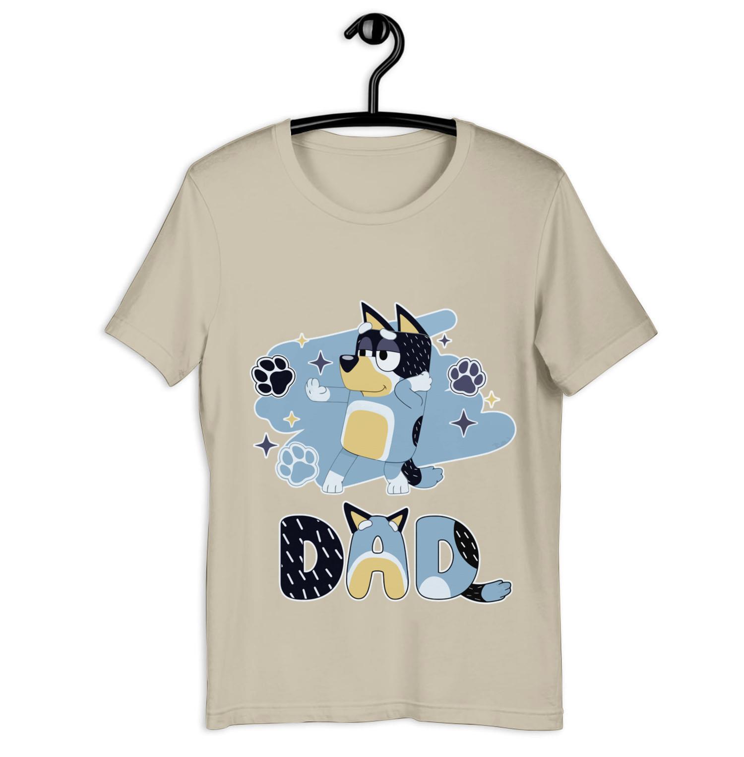 Bluey Dad Shirt, Bluey Family Shirt, Gift for Dad, Fathers Day Shirt ...