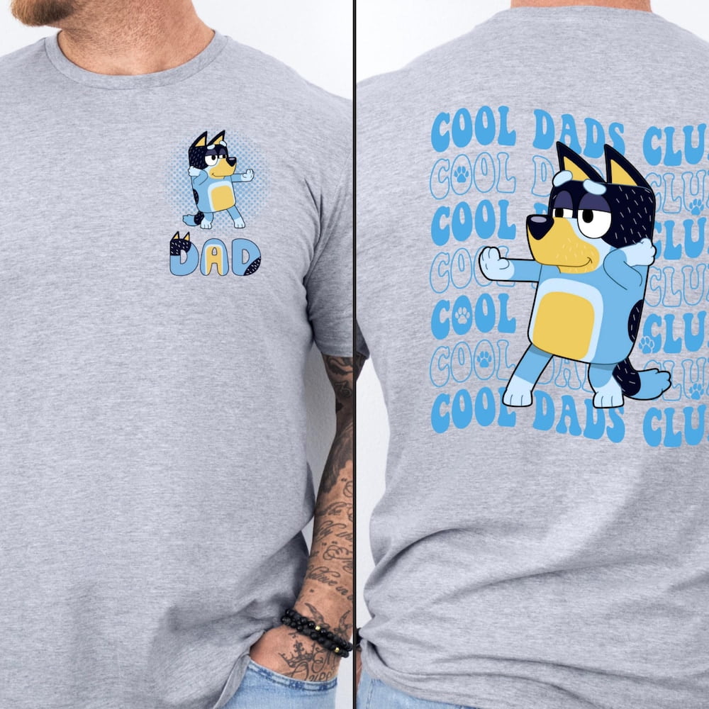 Bluey Dad Shirt, Cool Dads Club, Bluey Family Shirt, Bluey Family ...