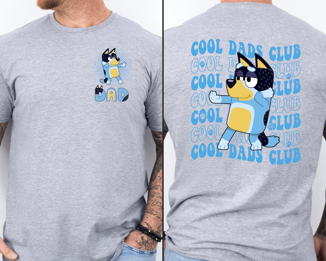 Bluey Dad Shirt, Cool Dads Club, Bluey Family Shirt, Bluey Family ...