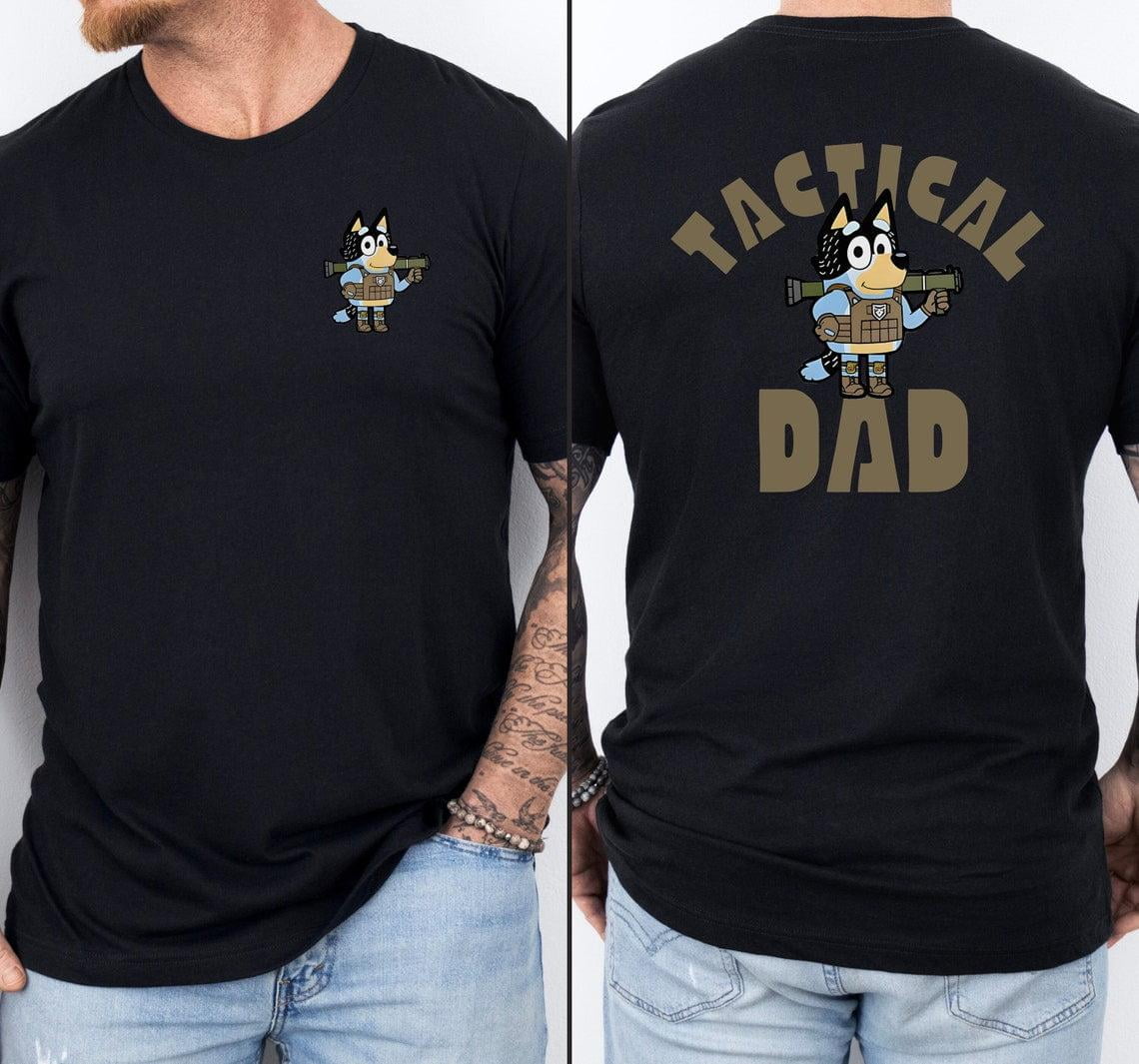 Bluey Dad Shirt - Military Dad - Gift For Toddler Dad - Bluey Shirt Dad ...