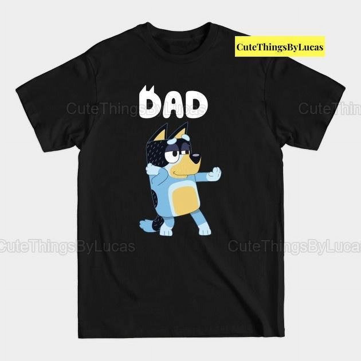 Bluey Dad Shirt, Retro Dad Bluey Shirt, Bluey Kids Tee, Disney Bluey ...