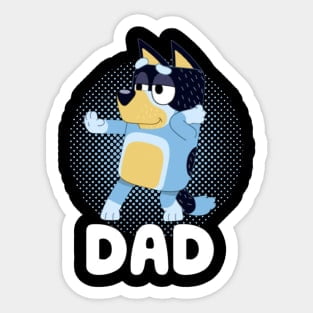 Bluey Dad Sticker Bluey Stickers For Kids, Bluey Stickers Party Favors ...