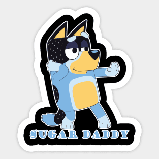 Bluey Dad - Sugar Daddy Sticker Bluey Stickers For Kids, Bluey Stickers ...